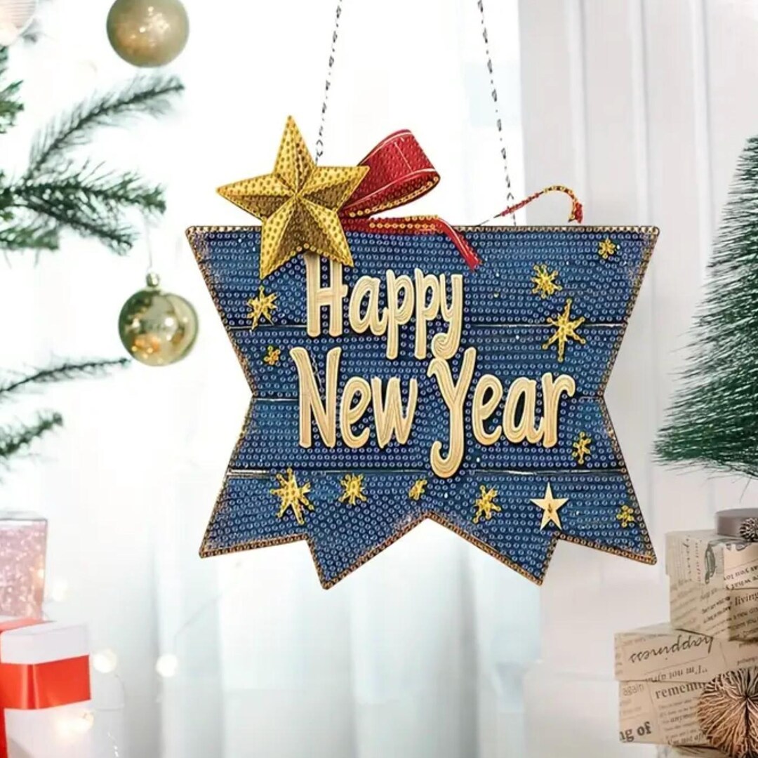 Double-sided Happy New Year Sun Catcher – DIY Diamond Painting Kit - Etsy