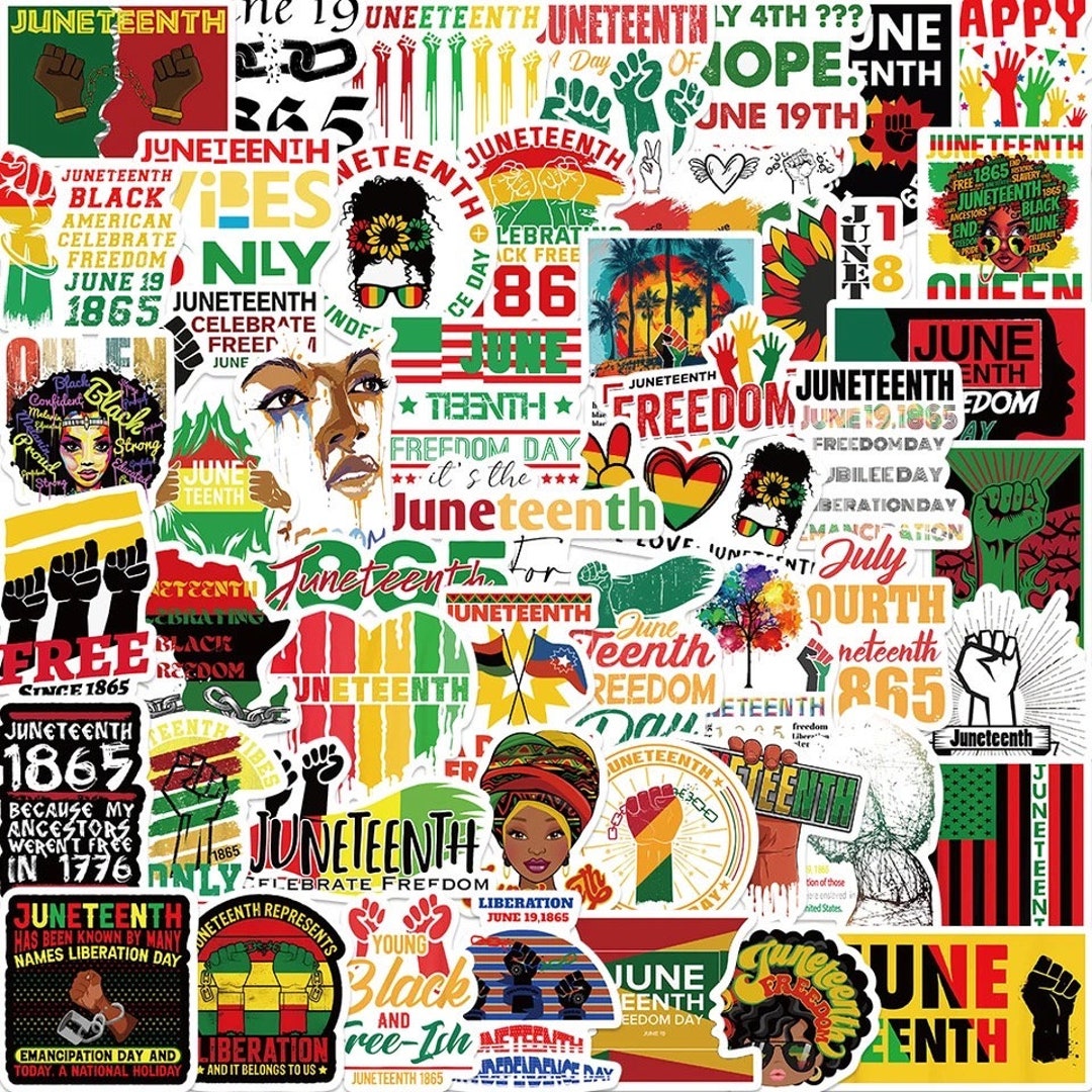 Juneteenth, an Important Day in History, 50 High Quality Decal Craft ...