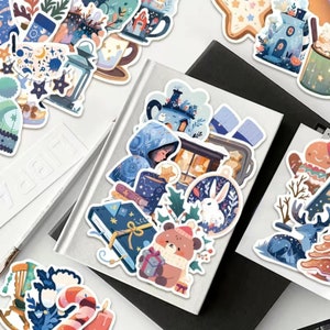 Flash Sale: 50 Cozy Winter Stickers With Winter Cabins & Holiday Cheer ...