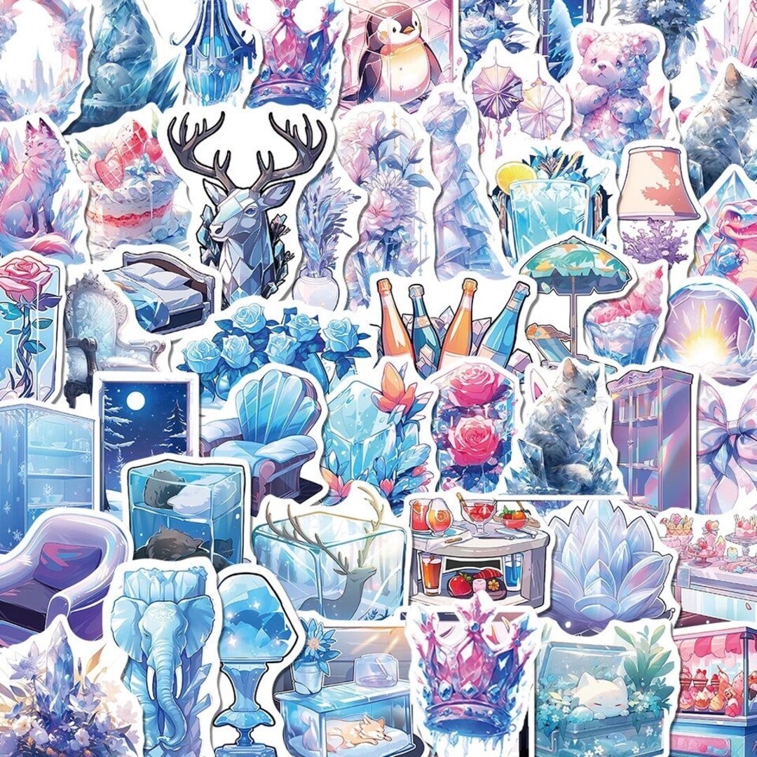 Clearance: 50 Arctic World Stickers With Household Items Frozen in Time ...