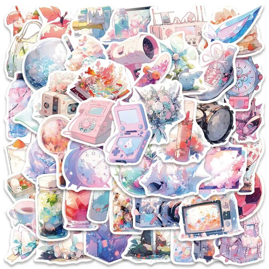 Clearance: Daily Life of VSCO and Anime Girls, 50 High Quality Decal ...