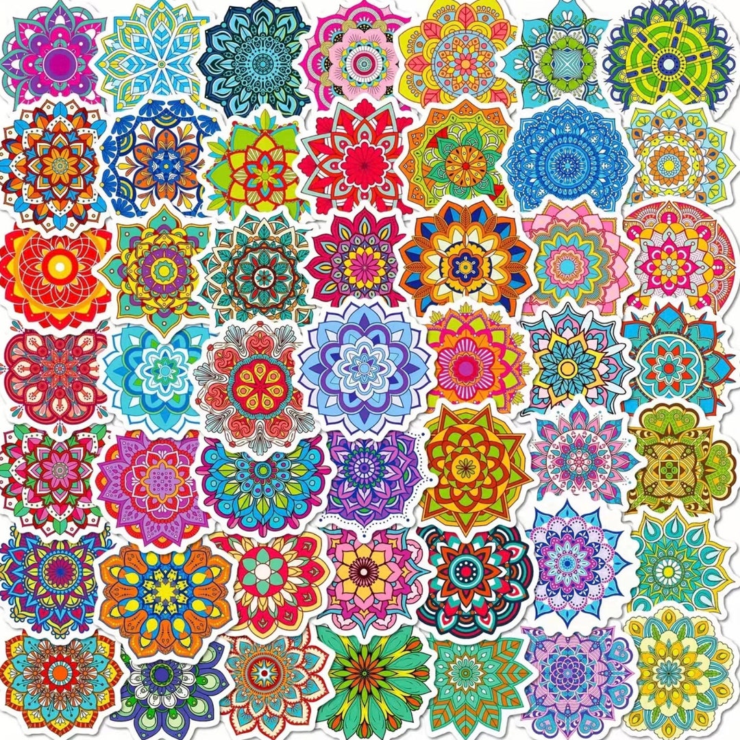 50 Mandela Stickers With Bold and Vibrant Colors and Designs, High ...