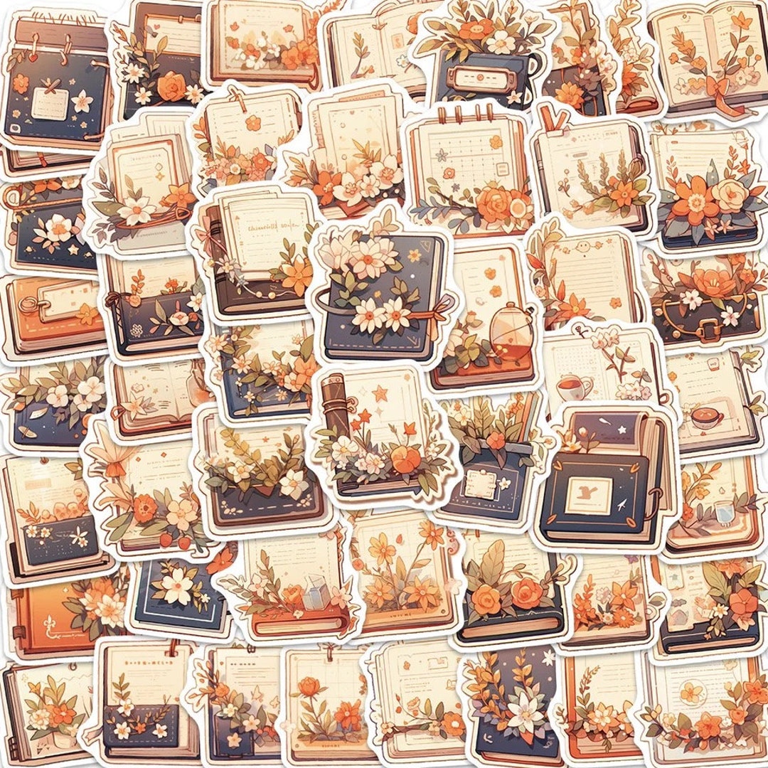 50 Dreamy Book Stickers, Planners and Diaries Brimming With Flowers ...