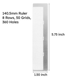 3 Sizes of 360 Round Hole Diamond Painting Alignment Ruler With 140mm ...