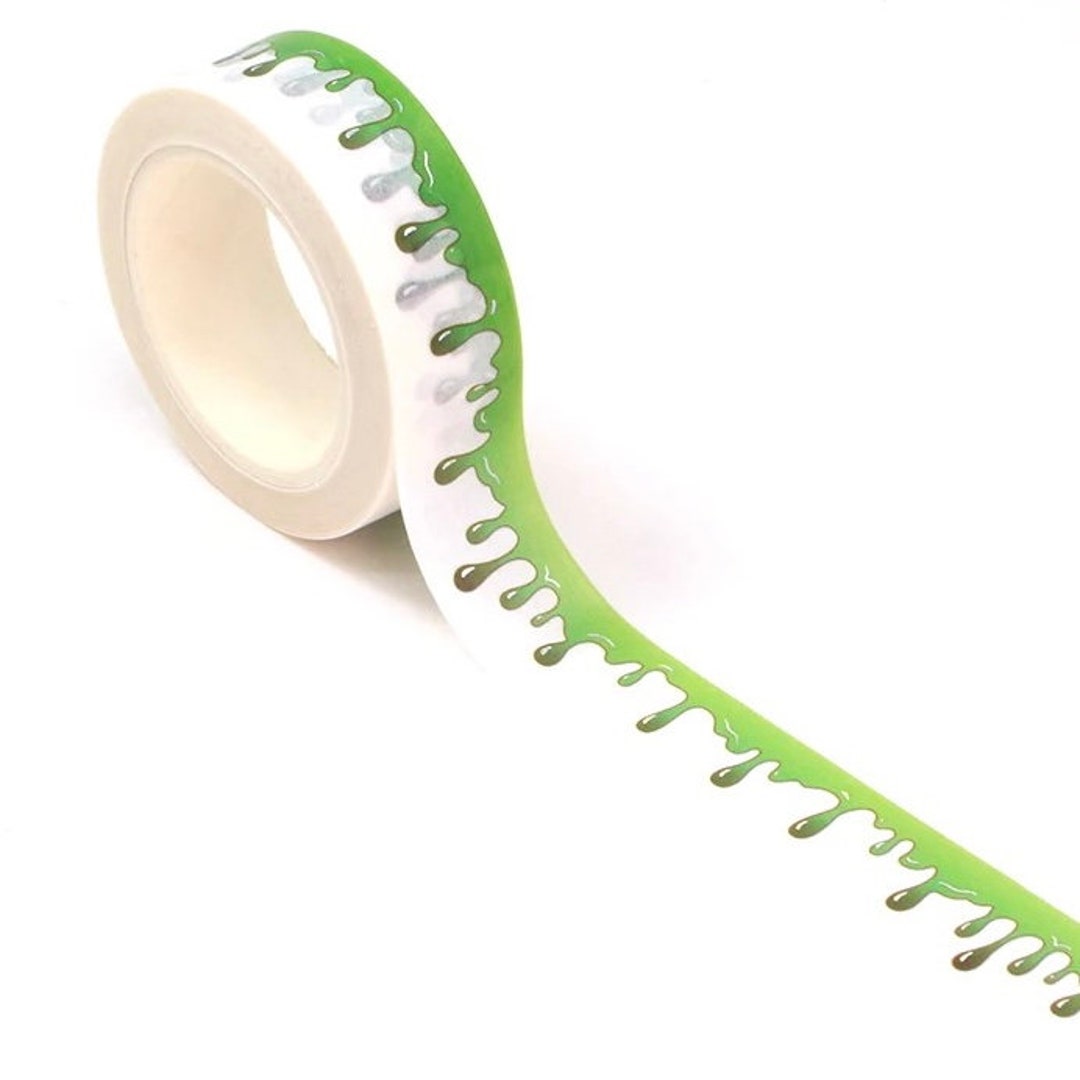 Dripping Green Slime, Ghost Goo Makes for A Fun Halloween Washi Tape ...