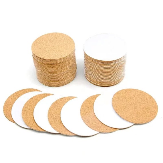 3.14 3.78 Inch Self Adhesive Cork Circles for Crafts Perfect for DIY Coaster Bottoms Etsy Ireland
