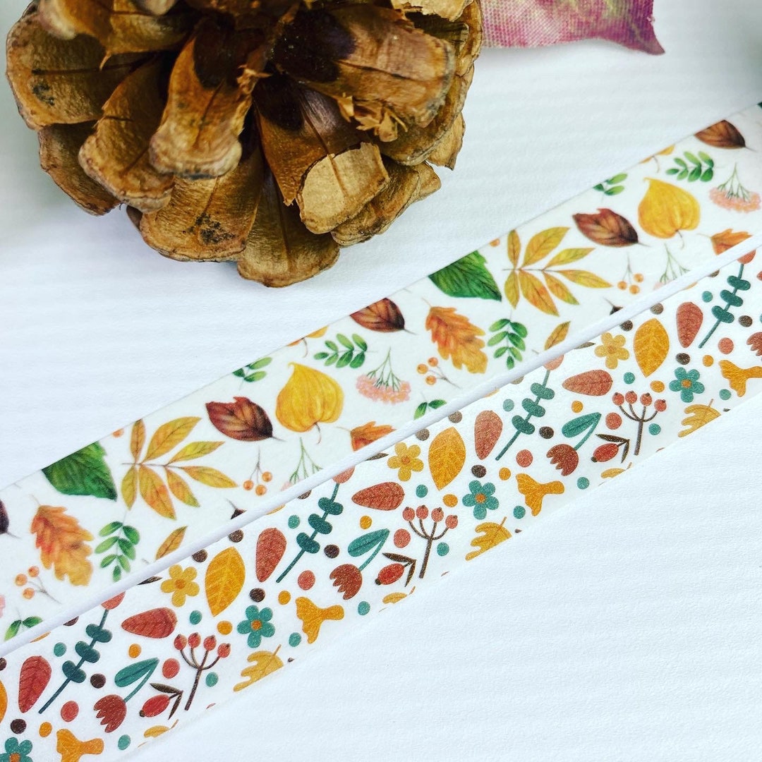 Variety of Fall Leaves, Autumn Foliage, Washi Tape Rolls - Etsy