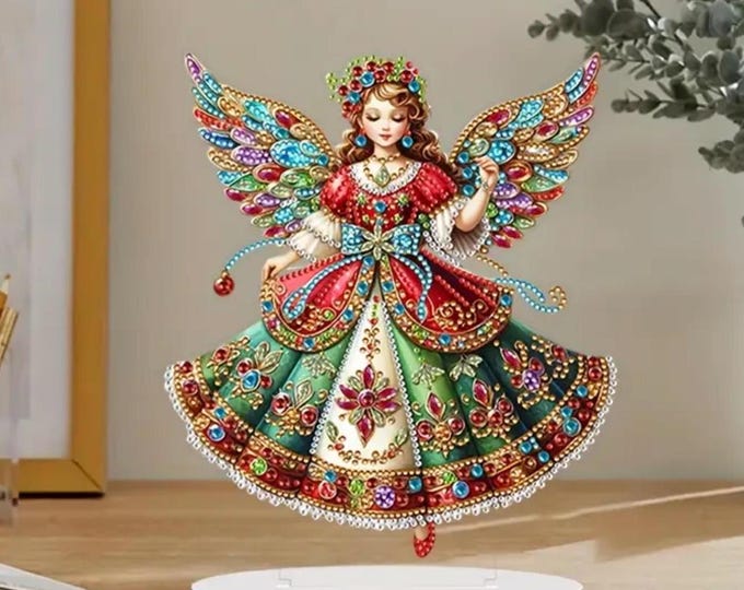 Dutch Angel Double-sided Table Ornament – 5D Diamond Painting Craft Kit ...
