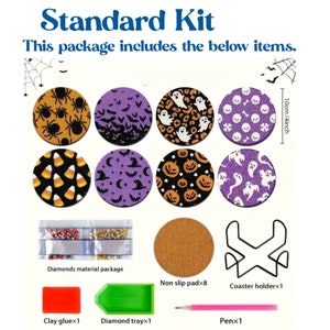 8 Fun Halloween Coasters With Candy Corn, Spiders and Ghosts, DIY ...