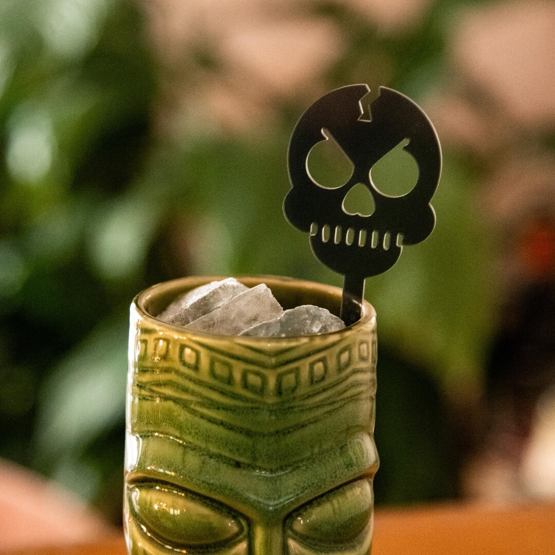 Set of 5 – Skull Crusher XL Swizzle Acrylic Swizzle Sticks - Etsy