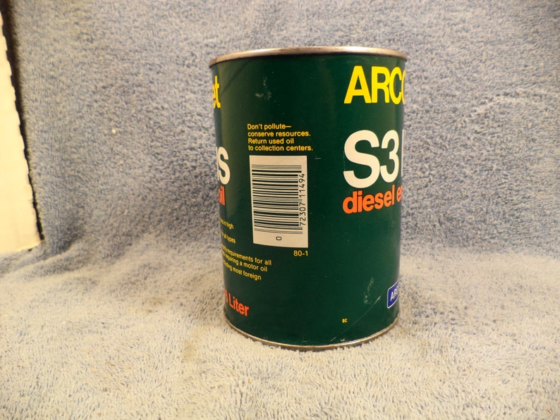 ARCO Fleet S3 Plus Motor Oil 1 Quart Motor Oil Can - Etsy