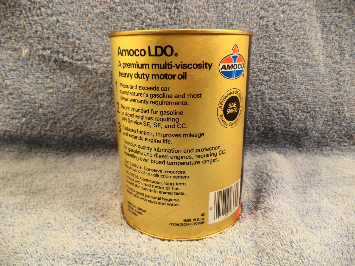 AMOCO LDO 1 Quart Motor OIL Can - Etsy