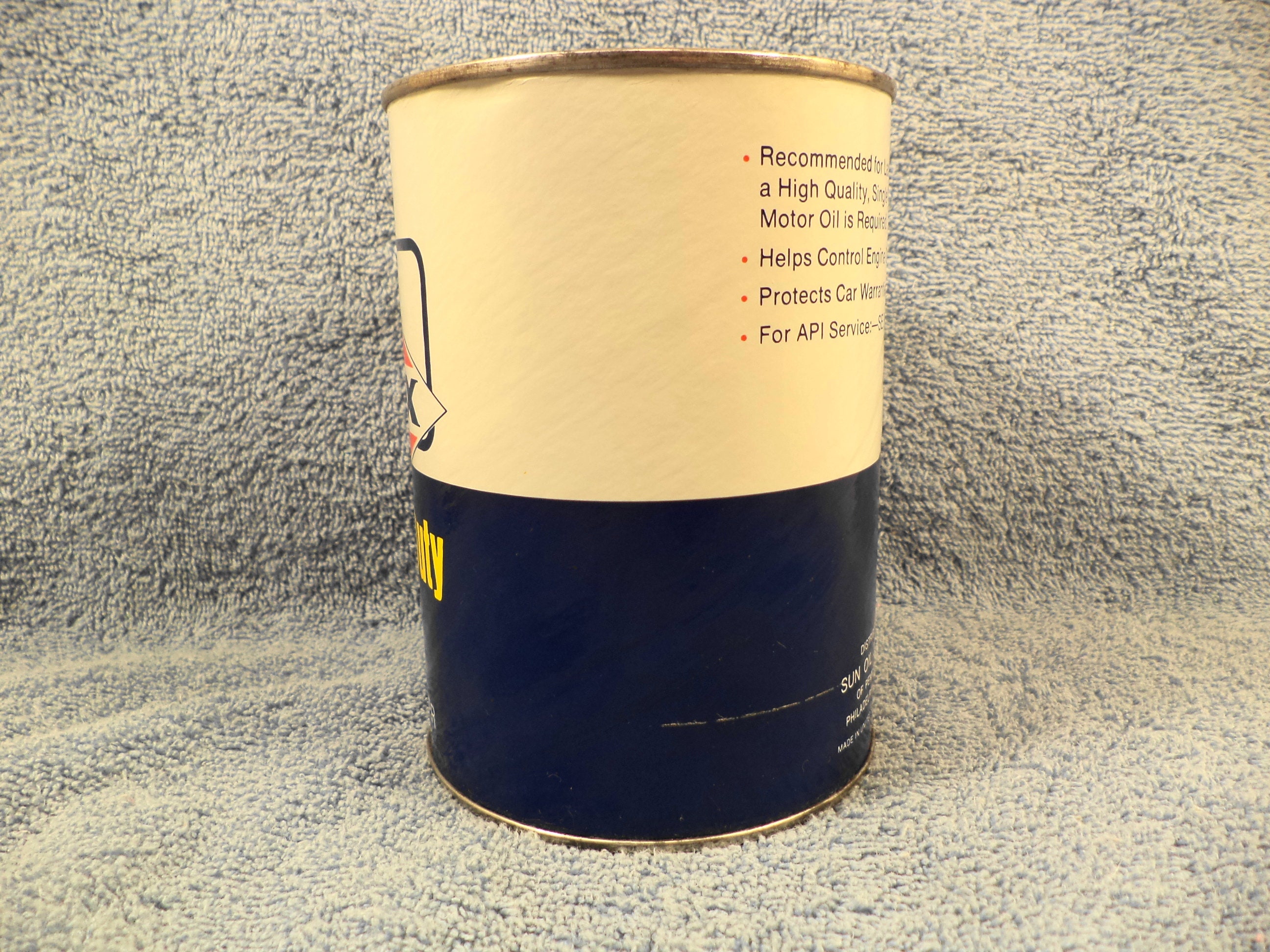 Sunoco DX Extra Heavy Duty Motor Oil 1 Quart Motor Oil Can - Etsy