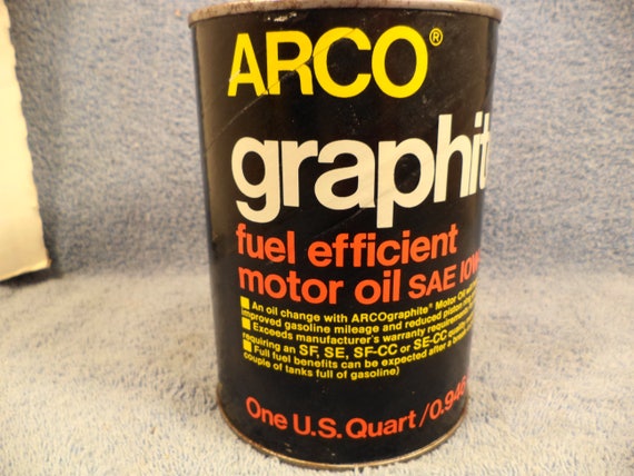 ARCO Graphite Motor Oil 1 Quart Motor Oil Can | Etsy