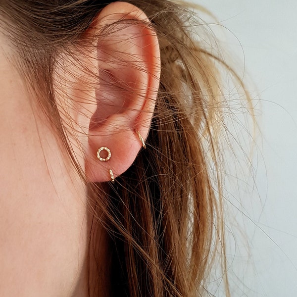 Tiny Wire Earrings - Etsy