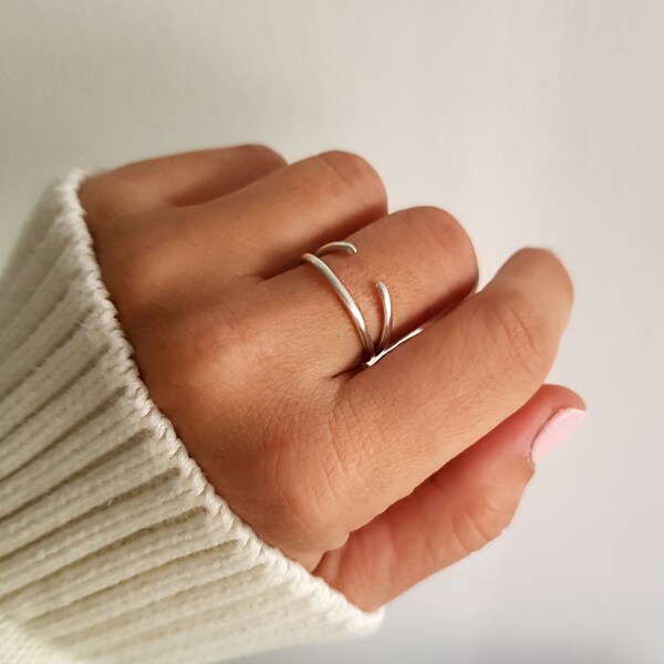 Double Band Ring - Etsy