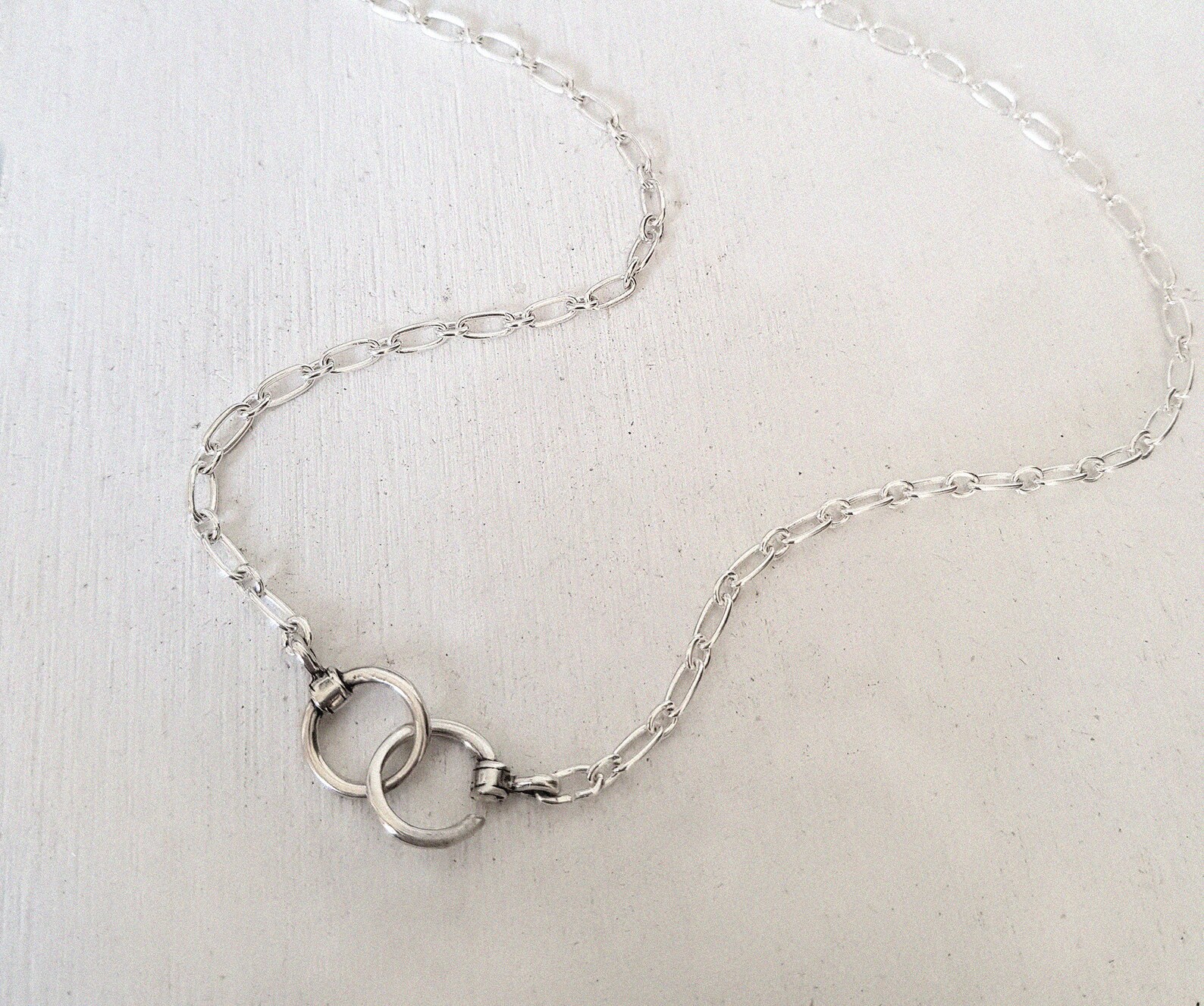 Silver Chunky Chain Necklace Chunky Choker Necklace Bold - Etsy