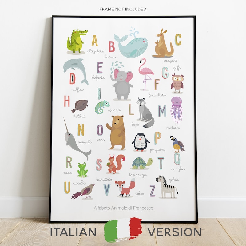 Italian Alphabet - Etsy