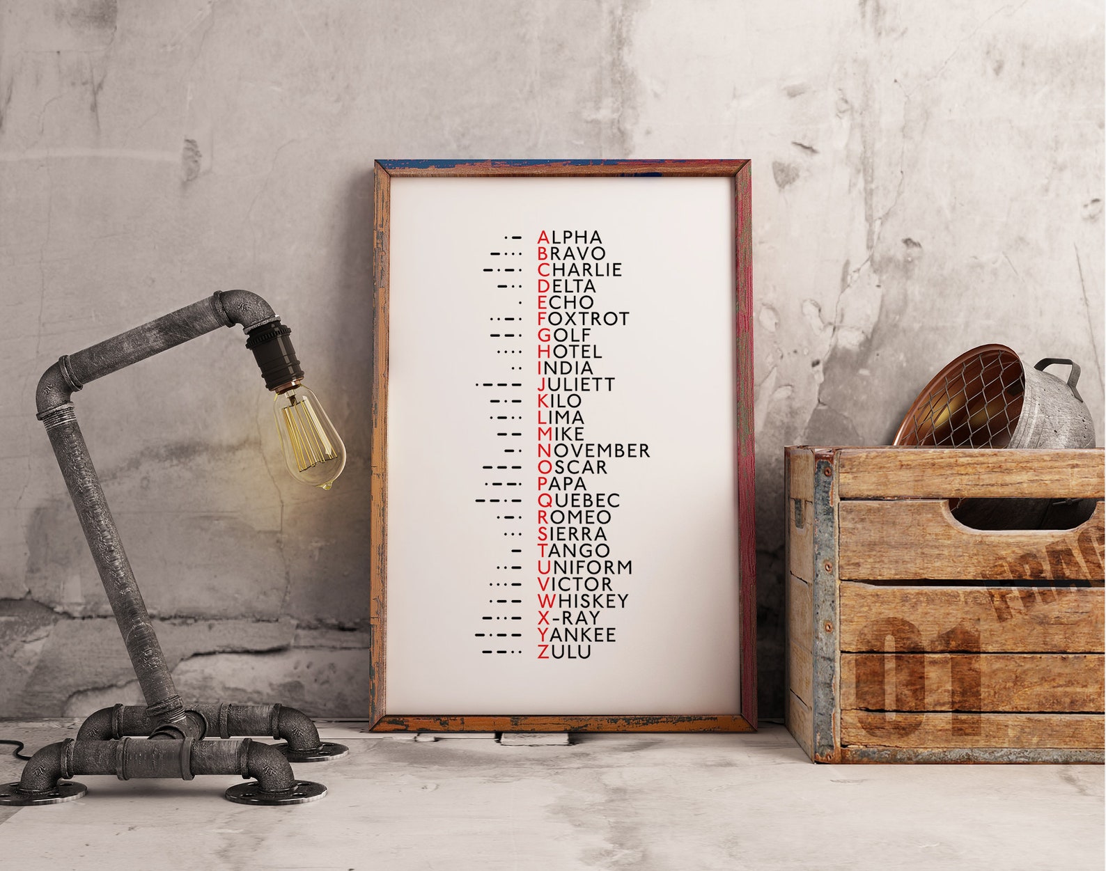 Morse Code Print Phonetic Alphabet Print Military Alphabet - Etsy UK