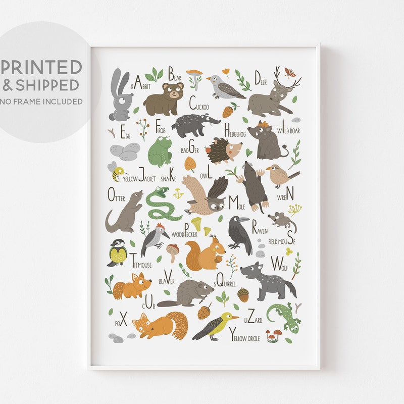 Woodland Alphabet - Etsy