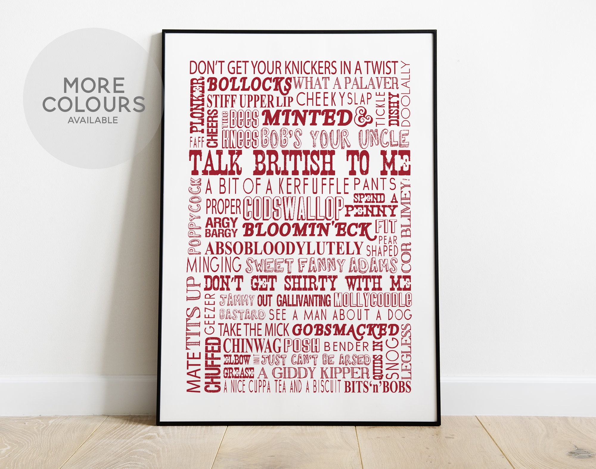 BRITISH Words and Phrases British Sayings Wall Art - Etsy