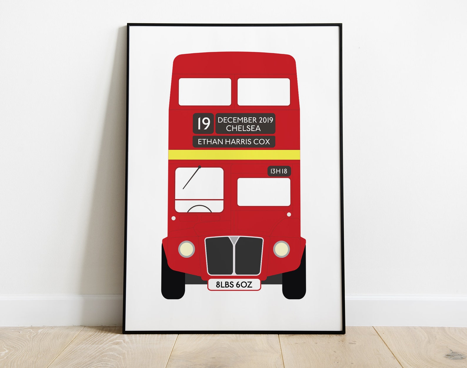 Personalised LONDON BUS Print Nursery Décor London Theme - Etsy