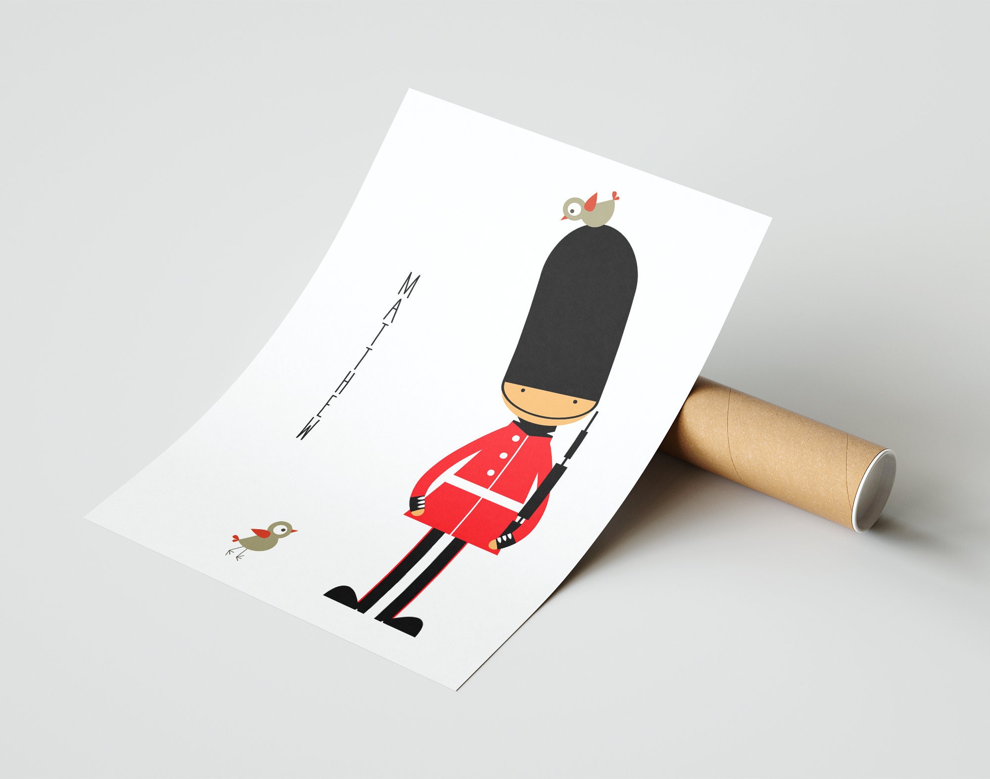 London Grenadier Guard Print, London Soldier Wall Art, Nursery Décor ...
