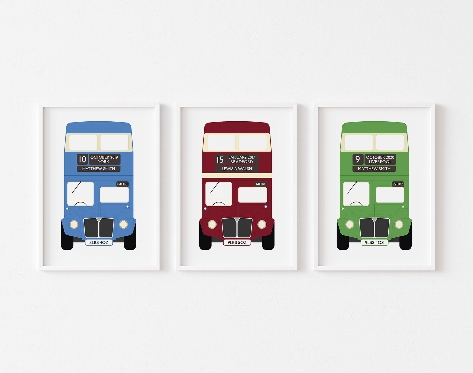 Personalised LONDON BUS Print Nursery Décor London Theme - Etsy