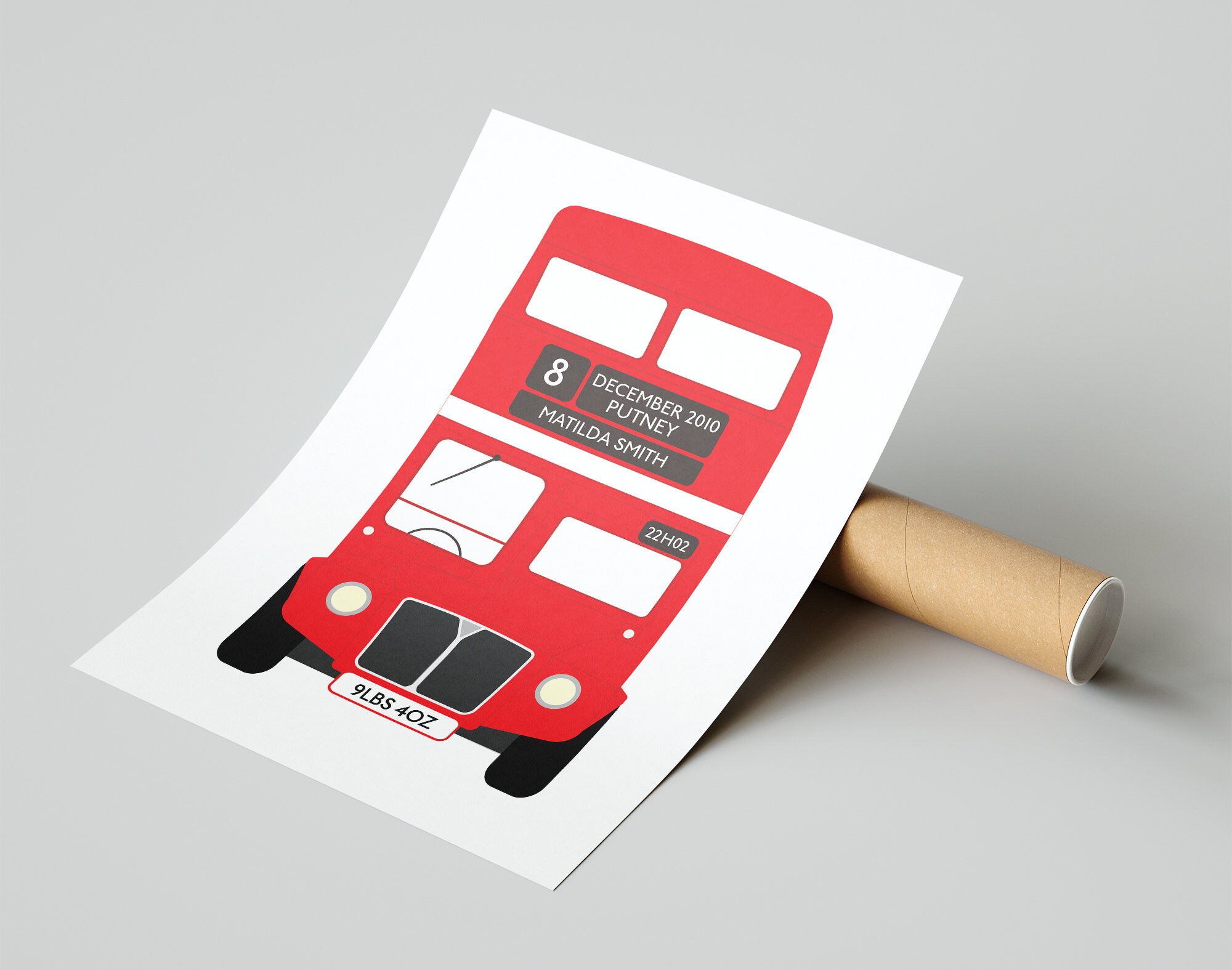 Personalised LONDON BUS Print Nursery Décor London Theme - Etsy