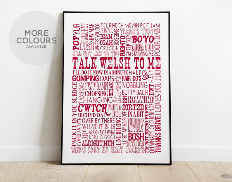 WELSH Funny Sayings Print Funny Welsh Phrases Typographical - Etsy