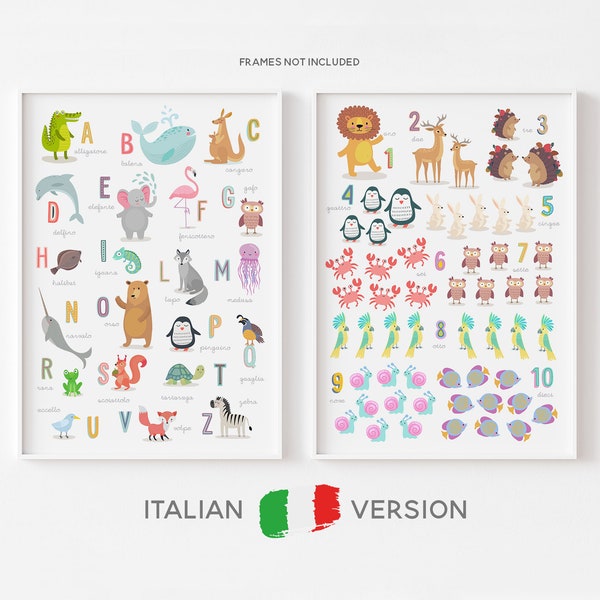 Italian Alphabet - Etsy