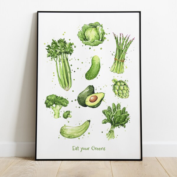 Vegetables Greens - Etsy
