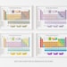 Periodic Table of Elements Print, Aesthetic Blue and Green, Educational ...