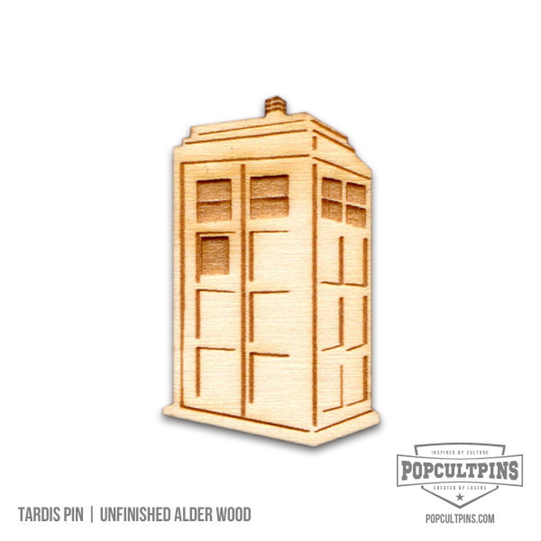 Doctor Who TARDIS Pin - Dr. Who the TARDIS Inspired Wood Pin. DW - Etsy