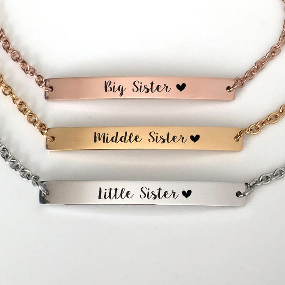 Big sister middle sister little sister bracelets store