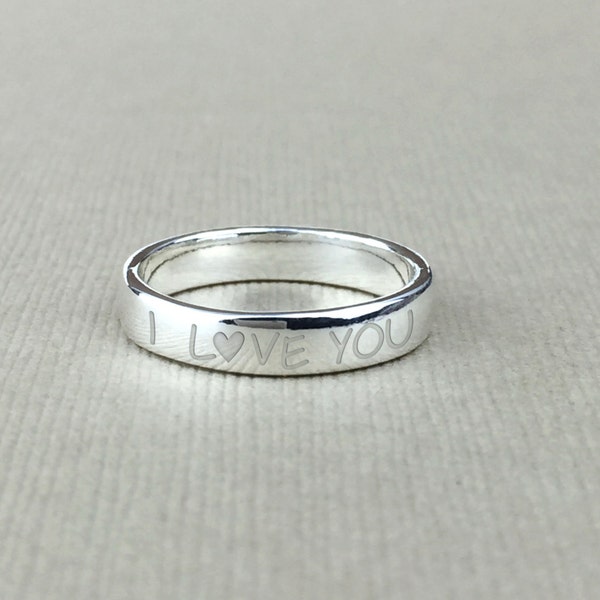 I Love You Ring - Etsy