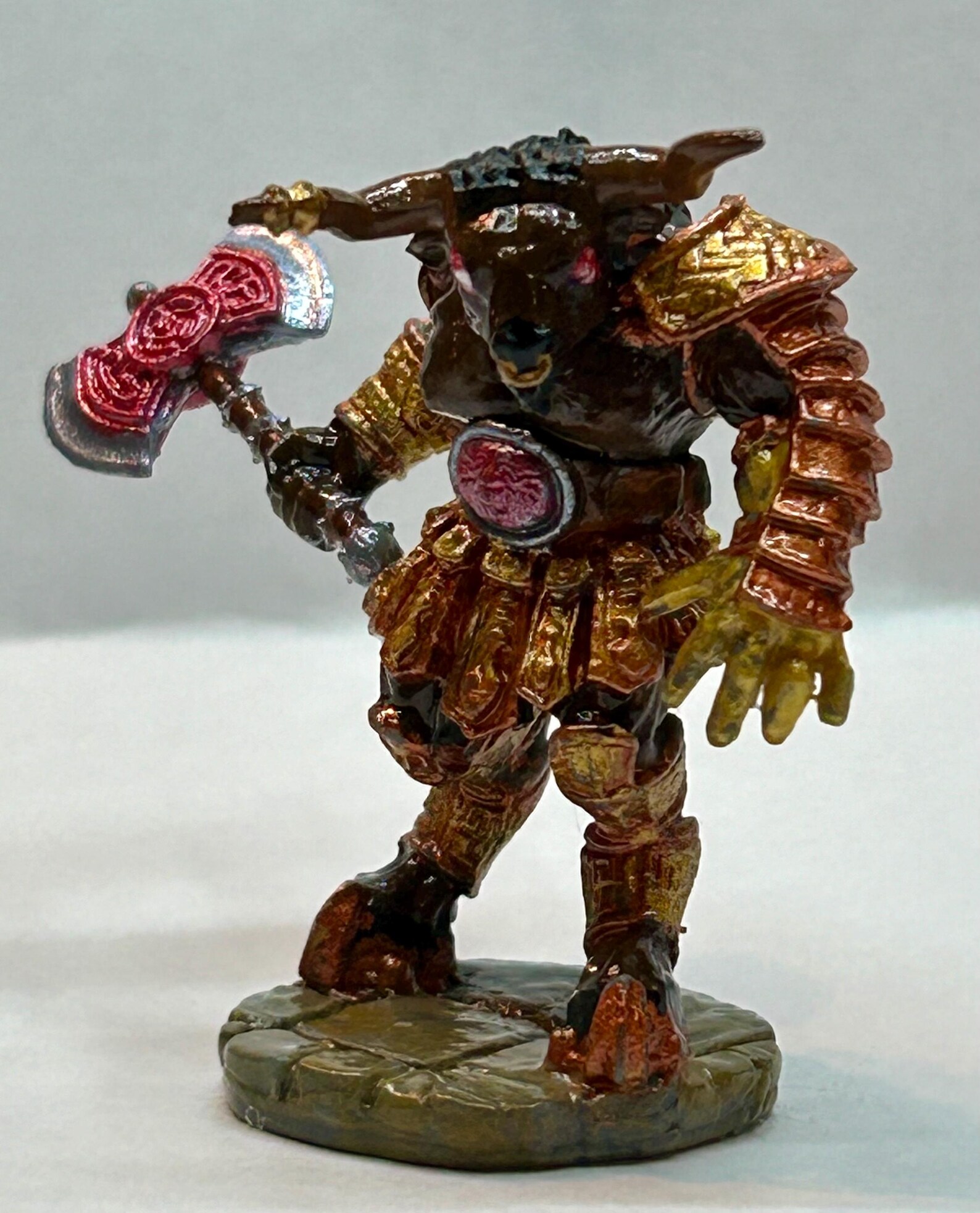 Hand Painted Minotaur Game Piece - Etsy