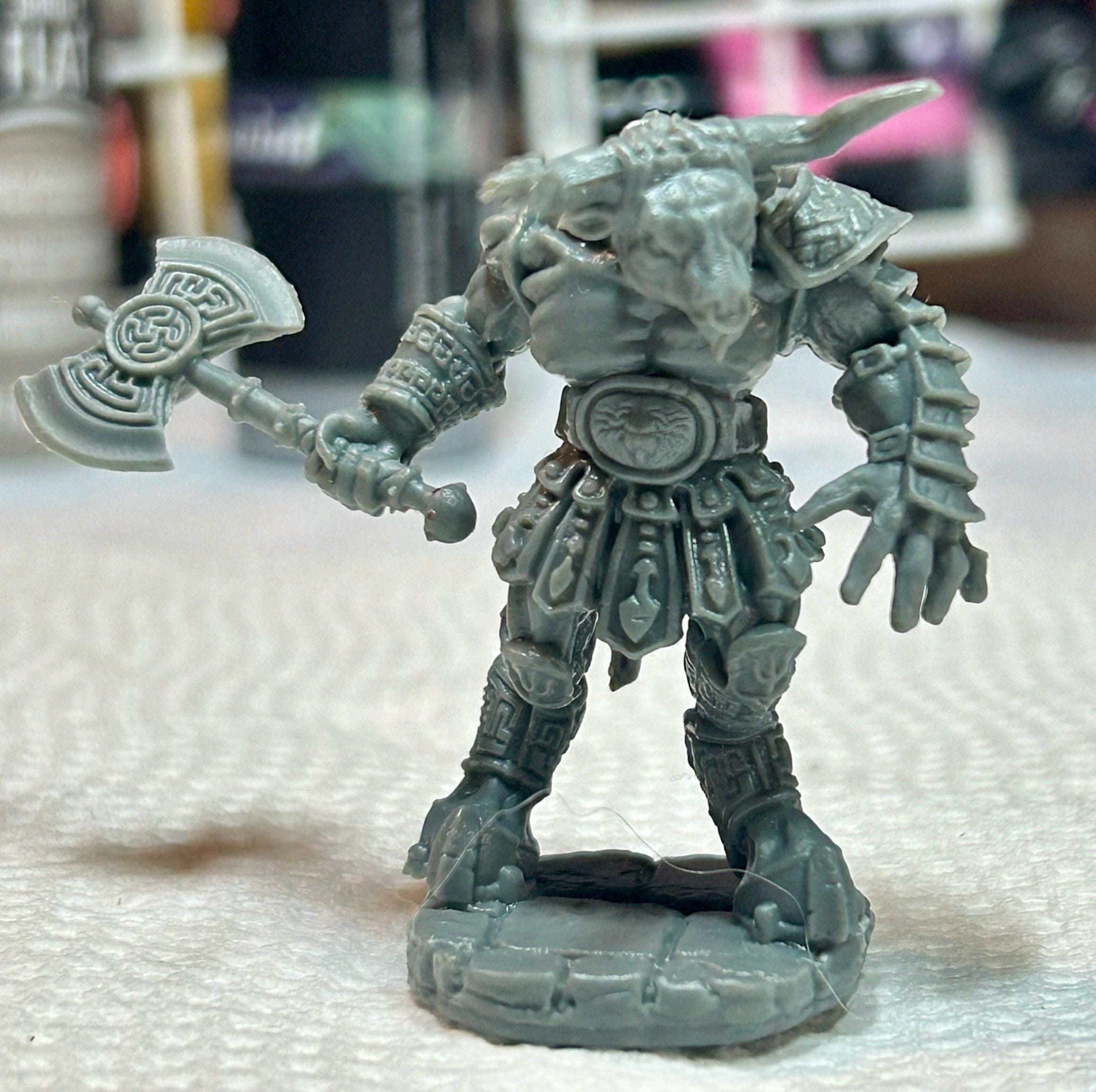 Hand Painted Minotaur Game Piece - Etsy