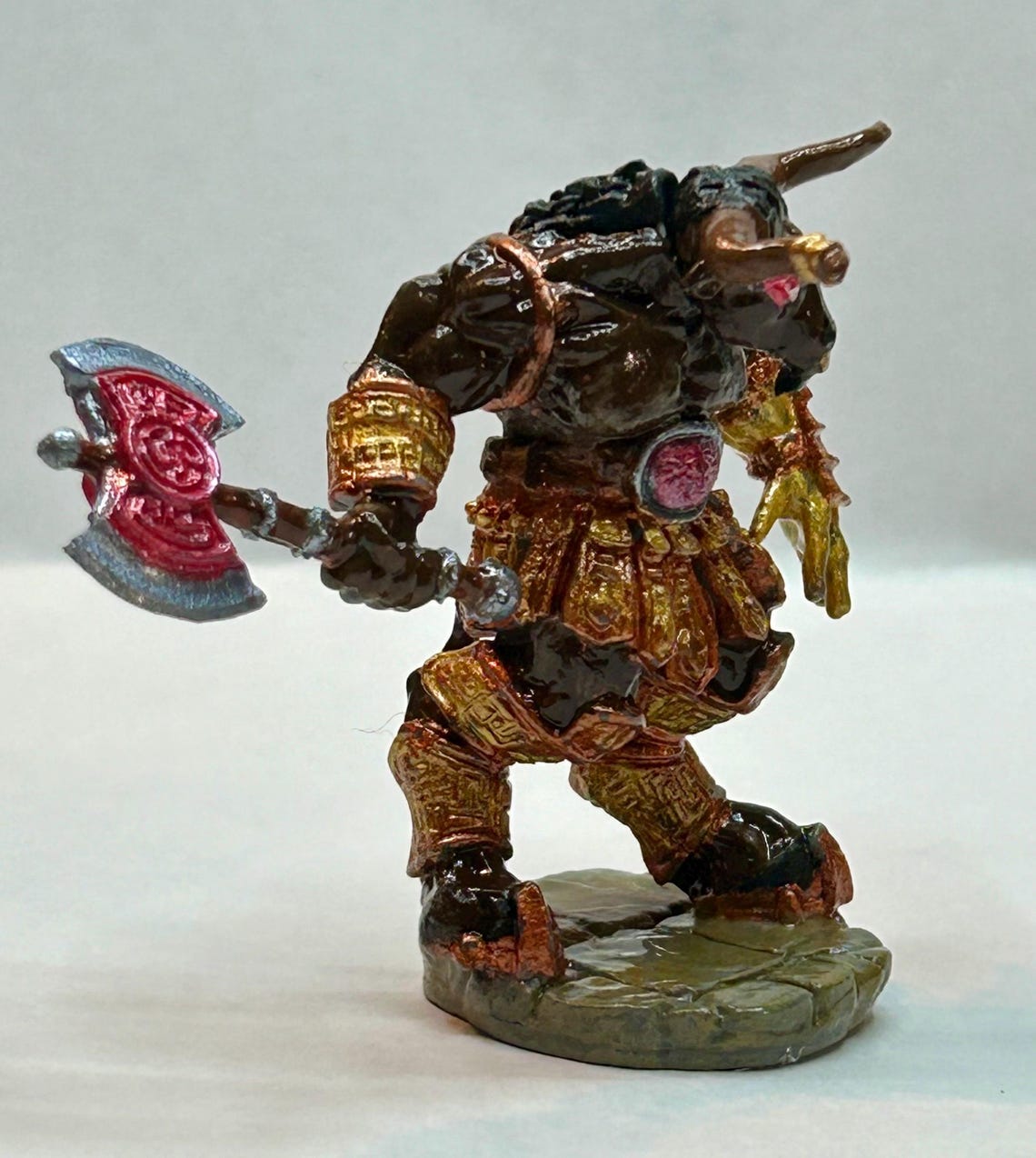 Hand Painted Minotaur Game Piece - Etsy