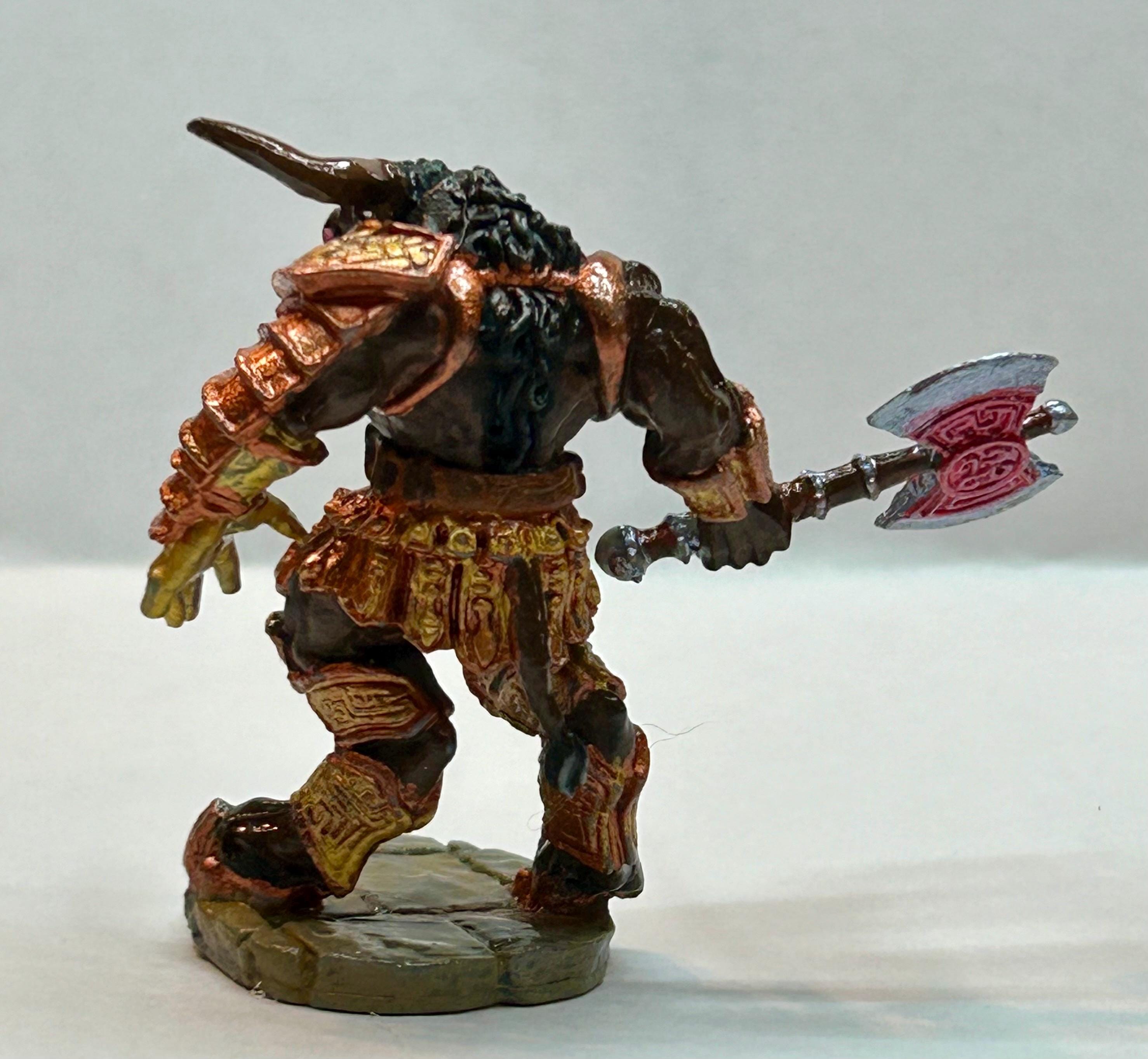 Hand Painted Minotaur Game Piece - Etsy