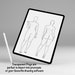 Front & Back Realistic Fashion Figure Templates | 5 Pieces Templates ...