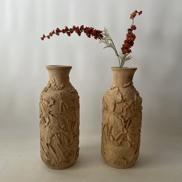 Hand Carved Vases - Etsy