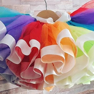 Cocomelon Ribbon Edge Tutu Rainbow Birthday Circus Tutu - Etsy UK