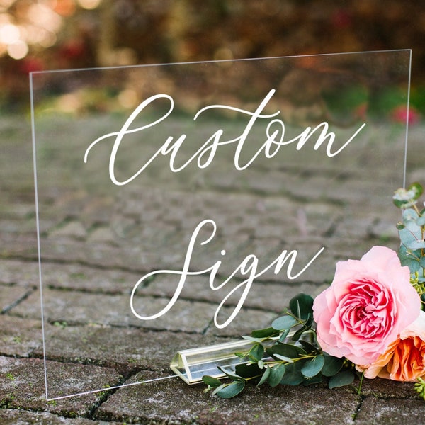 Custom Acrylic Sign - Etsy