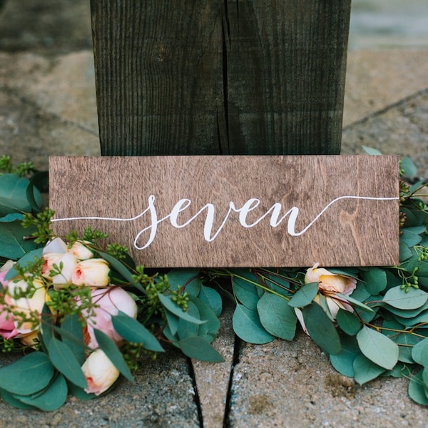 Rustic Table Numbers - Etsy