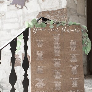 Wedding Seating Chart Sign Escort Sign Escort Board Seating - Etsy