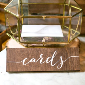 Cards Sign, Wedding Cards Sign, Gifts and Cards Sign, Wooden Wedding ...