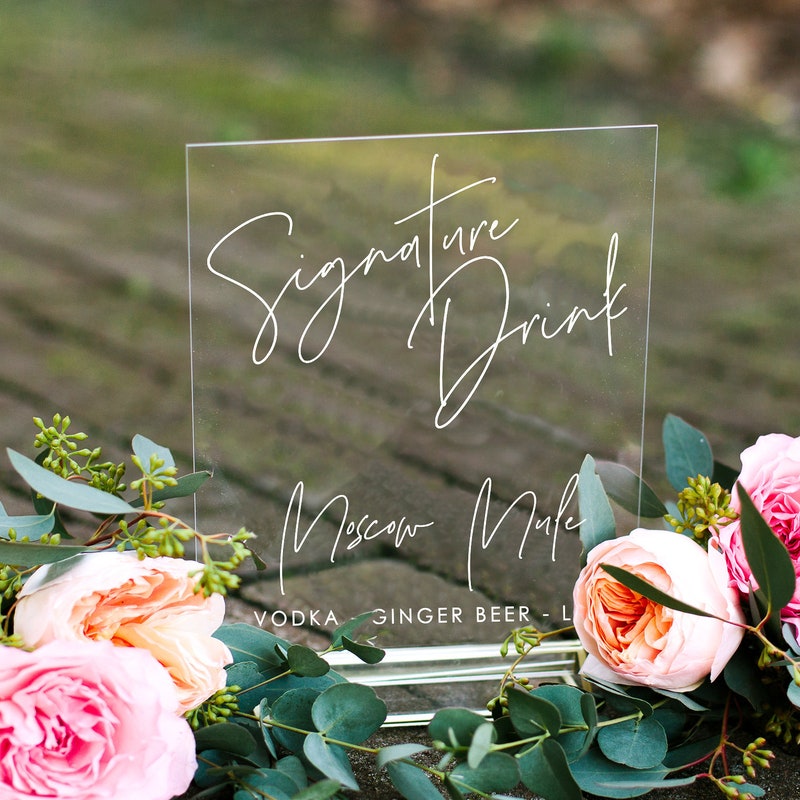 Wedding Drink Sign - Etsy