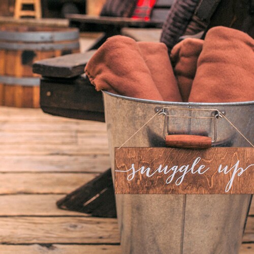 Snuggle up Sign Wedding Favors Sign Wedding Shawl Sign - Etsy