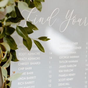 Wedding Seating Chart Sign, Acrylic Escort Boards, Seating Board ...